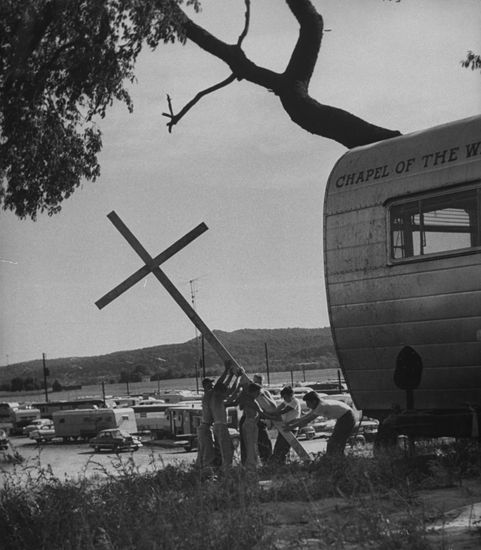 Rev John Gensel Brining Mobile Chapels Editorial Stock Photo - Stock ...