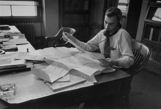Dr Wallace E Howell Holding Telephone Editorial Stock Photo - Stock ...