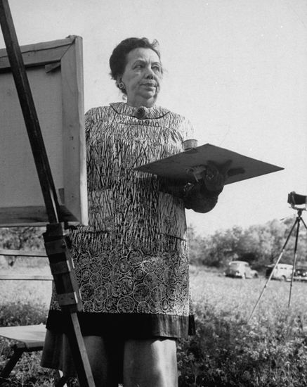 Artist Helen Slimp Standing Field Paint Editorial Stock Photo - Stock ...