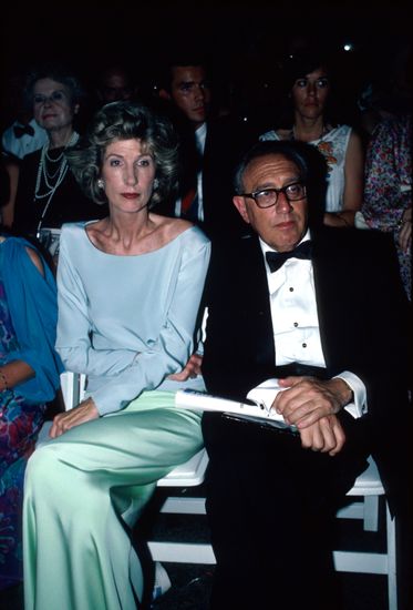 Former Secretary State Henry Kissinger Wife – Photo éditoriale de stock ...