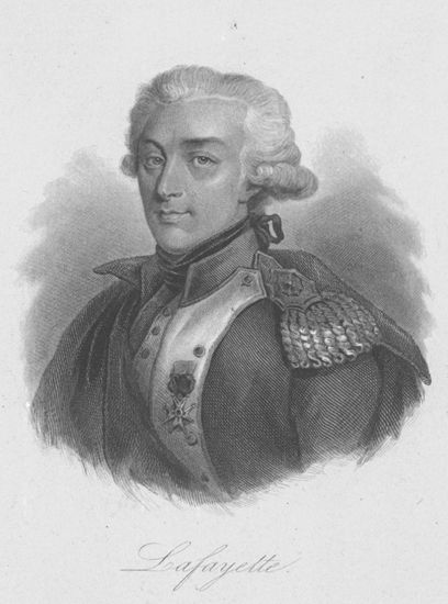 Portrait Signature Marquis De Lafayette 17571834 Editorial Stock Photo ...