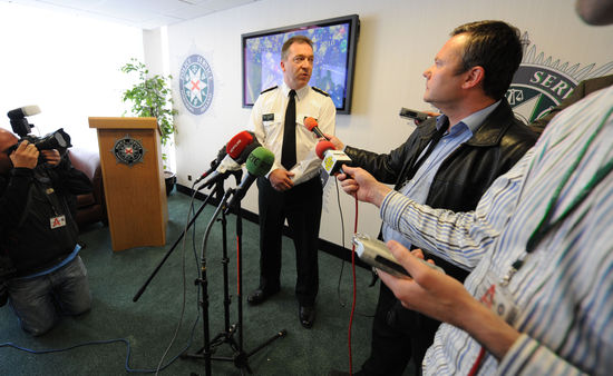 Psni Chief Constable Matt Baggott Speaking Editorial Stock Photo ...
