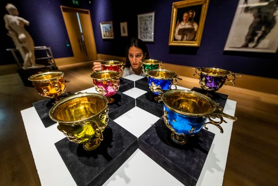 Eight Pride Cups By Hal Messel Editorial Stock Photo - Stock Image ...