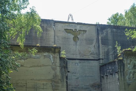 Remains Nazi Insignia On Unfinished Sluice Editorial Stock Photo ...