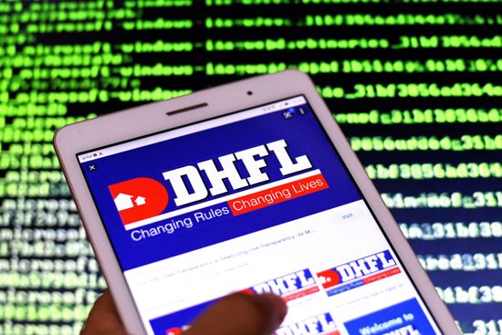 This Photo Illustration Dhfl Logos Seen Editorial Stock Photo - Stock ...