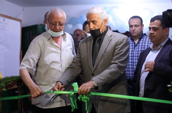 Palestinians Attend Opening Saad Sayel Hall Editorial Stock Photo ...