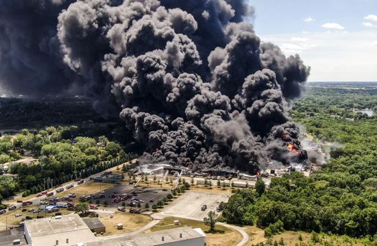 Aerial Photo Made Drone Shows Smoke Editorial Stock Photo - Stock Image ...