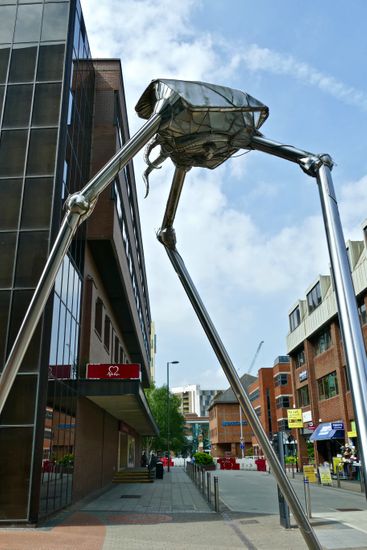 Woking Martian Statue By Michael Condon Editorial Stock Photo - Stock ...