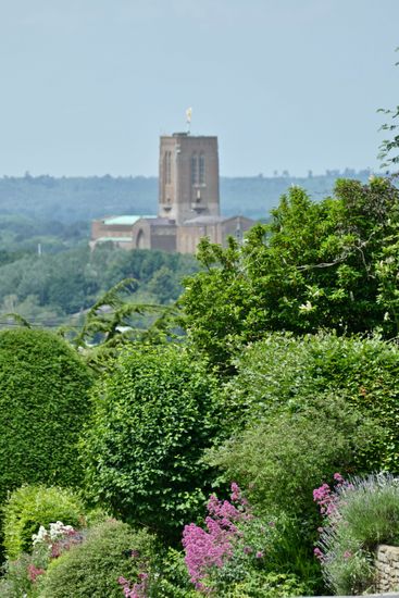 Guildford Cathedral On Hazy Horizon Editorial Stock Photo - Stock Image ...