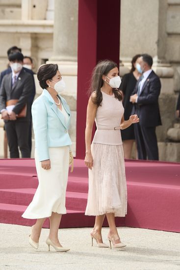 Queen Letizia Kim Jungsook Editorial Stock Photo - Stock Image ...