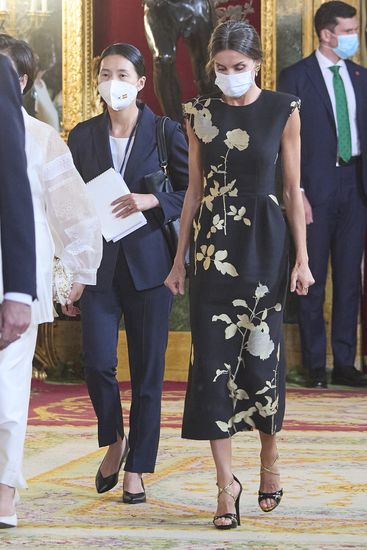 Queen Letizia Kim Jungsook Attends Dinner Editorial Stock Photo - Stock ...