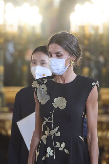 Queen Letizia Attends Dinner Korean President Editorial Stock Photo ...