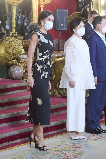 Queen Letizia Kim Jungsook Attends Dinner Editorial Stock Photo - Stock ...