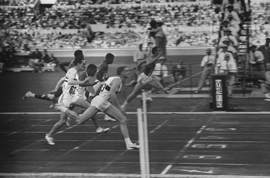 Usa Dave Sime Center Rear German Editorial Stock Photo - Stock Image ...