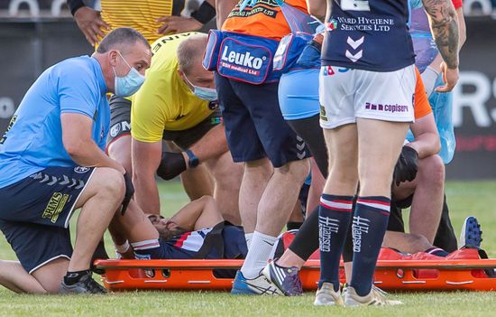 Wakefields Bill Tupou Stretchered Field After Editorial Stock Photo ...