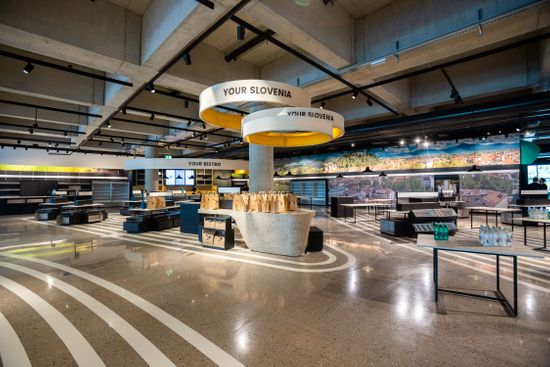 Bar Seen New Passenger Terminal Ljubljana Editorial Stock Photo - Stock ...