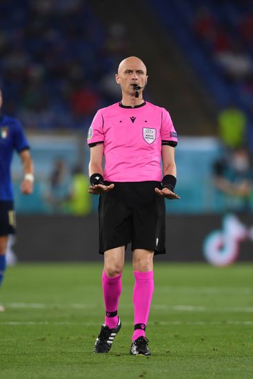 Sergey Karasev Referee During Uefa European Editorial Stock Photo ...