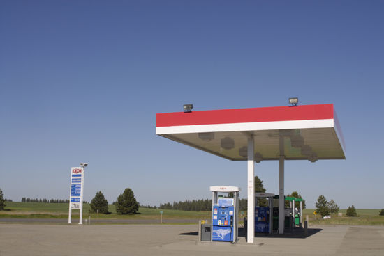Exxon Petrol Station Wide Open Countryside Editorial Stock Photo ...