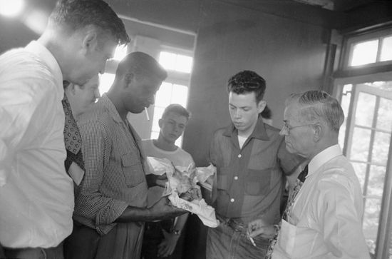 Atlanta 1953 Young Barbers Edward Watters Editorial Stock Photo - Stock ...