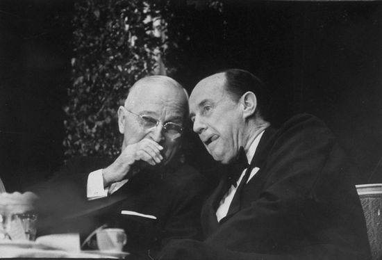 Expresident Harry S Truman Talking Sen Editorial Stock Photo - Stock ...