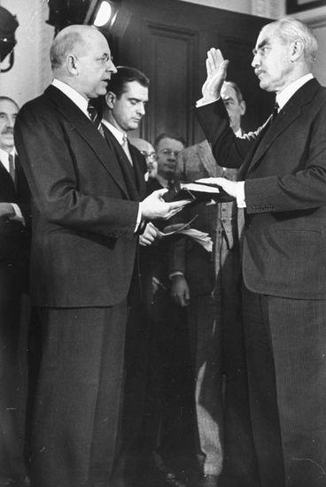 Stanley F Reed L Swearing Joseph Editorial Stock Photo - Stock Image ...