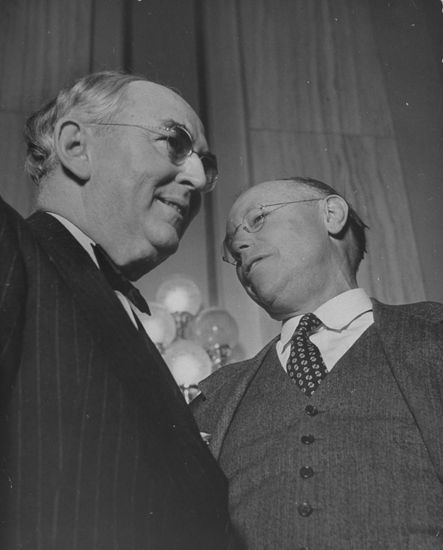 Senator Arthur Vandenberg L Talking Senator Editorial Stock Photo ...