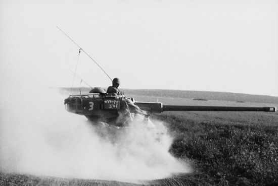 View Israeli Tank Pivots Turret Cloud Editorial Stock Photo - Stock ...