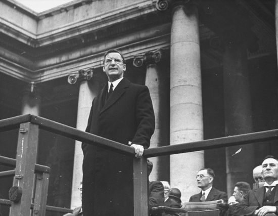 Prime Minister Eamon De Valera Addressing Editorial Stock Photo - Stock ...