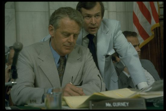 Sen Howard Baker L Sen Edward Editorial Stock Photo - Stock Image ...