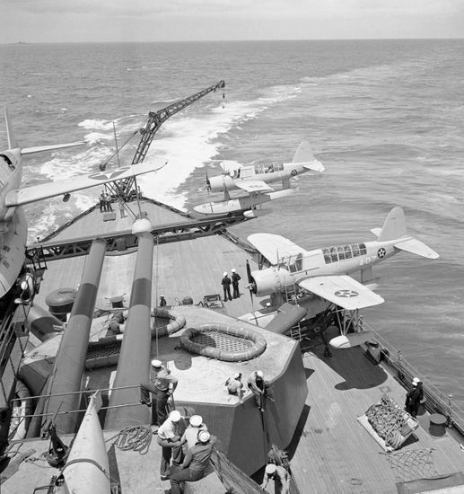 High Angle View Pair Vought Os2u Editorial Stock Photo - Stock Image ...