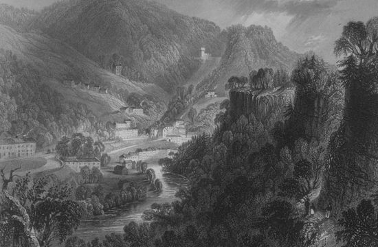 View Matlock Bath On Derwent River Editorial Stock Photo - Stock Image ...