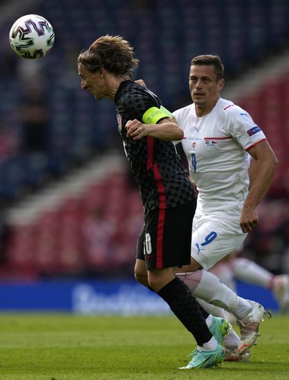 Luka Modric Croatia Goes Header Next Editorial Stock Photo - Stock ...