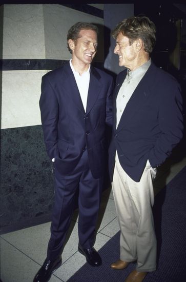 Actor Robert Redford His Son James Editorial Stock Photo - Stock Image ...