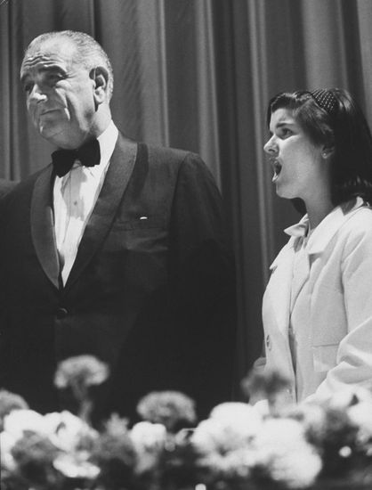 Pres Lyndon B Johnson Daughter Lucy Editorial Stock Photo - Stock Image ...