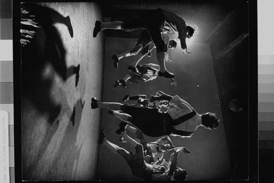 Group On Stage Demonstrating Leaping Step Editorial Stock Photo - Stock ...