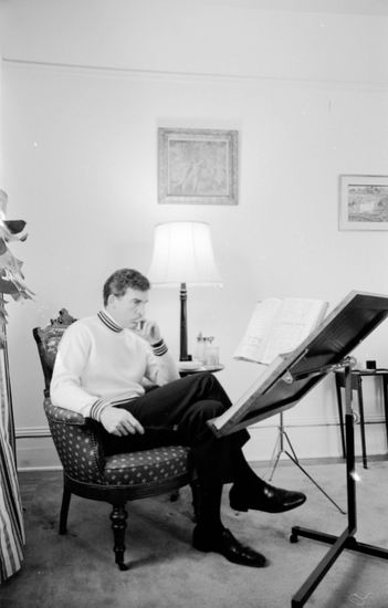 American Conductor Thomas Schippers Sitting On Editorial Stock Photo ...
