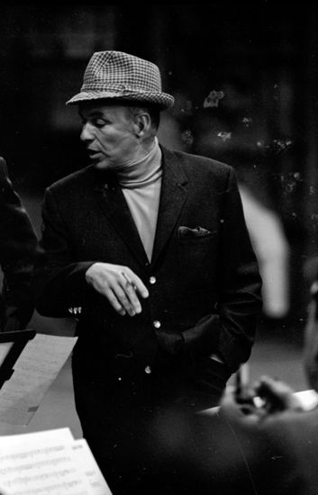 Singer Frank Sinatra Wearing Hat Giving Editorial Stock Photo - Stock ...