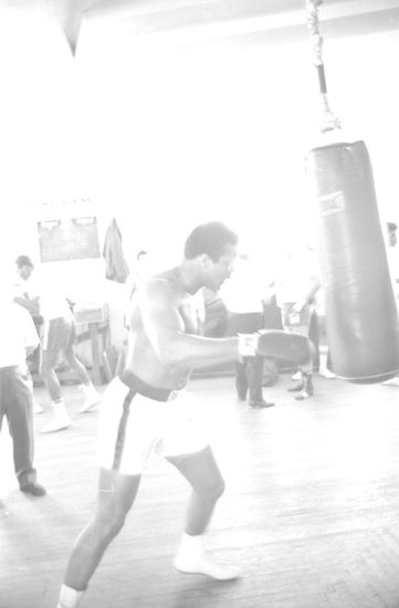 Professional Boxer Muhammad Ali Practicing Punching Editorial Stock ...