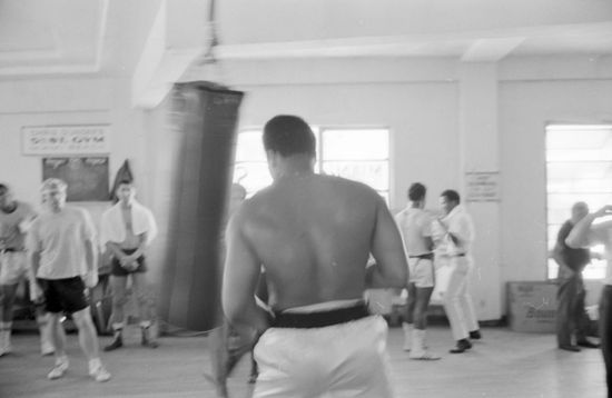 Professional Boxer Muhammad Ali Practicing Punching Editorial Stock ...