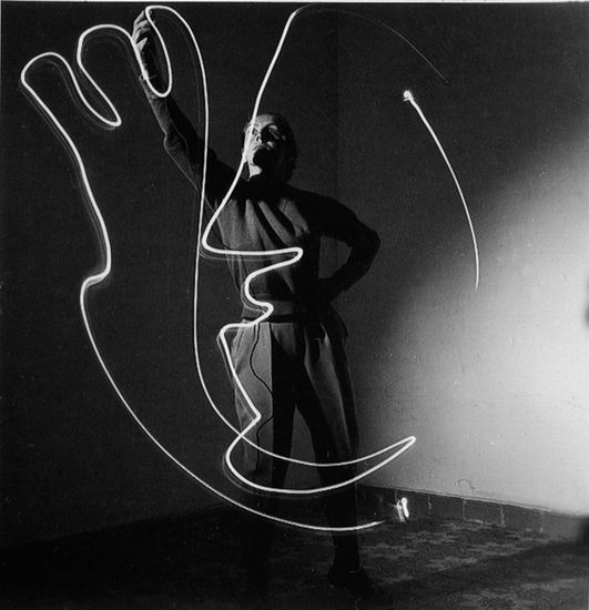 Francoise Gilot Salk Painting Light During Editorial Stock Photo ...
