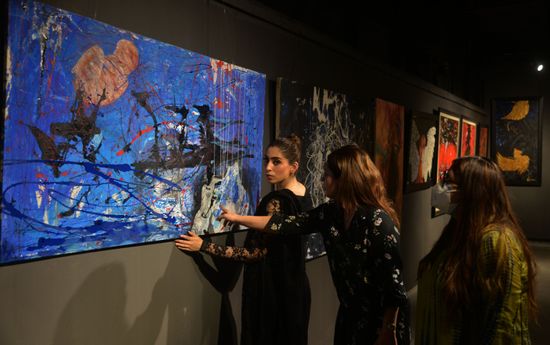 Pakistani Visual Artist Amna Butt Visiting Editorial Stock Photo ...