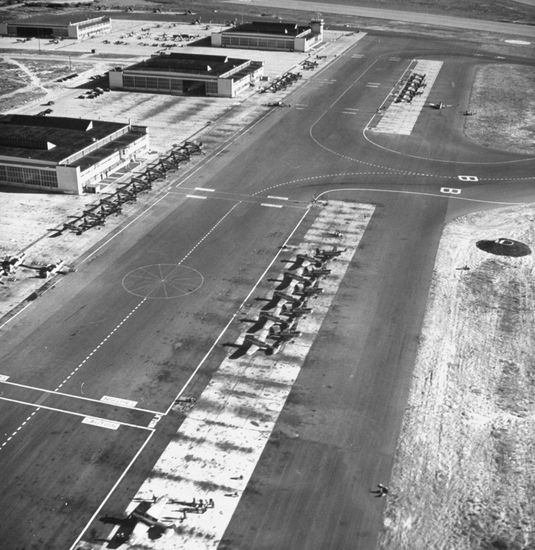 Aerial View United States Air Base Editorial Stock Photo - Stock Image ...