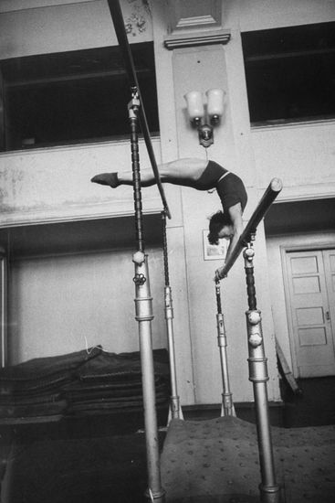 Woman Practicing Gymnastic Russian Olympics June Editorial Stock Photo ...