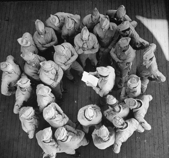 Aerial View American Marine Listening Officer Editorial Stock Photo ...
