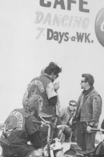 Two Hells Angels Members Standing Outside Editorial Stock Photo - Stock ...