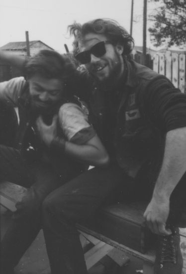 Two Hells Angels Members Sitting On Editorial Stock Photo - Stock Image ...