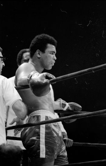 Professional Boxer Muhammad Ali Standing His Editorial Stock Photo ...
