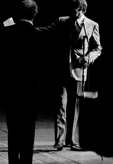 Singer Frank Sinatra Standing Unidentified Person Editorial Stock Photo ...