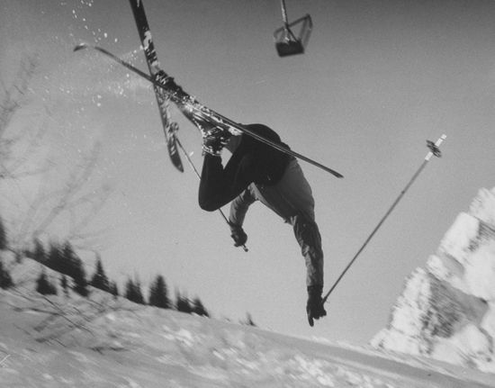 Skier Falling Down Slope Editorial Stock Photo - Stock Image | Shutterstock