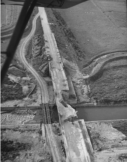 Aerial View Mussolini Canal Bridge Anzio Editorial Stock Photo - Stock ...